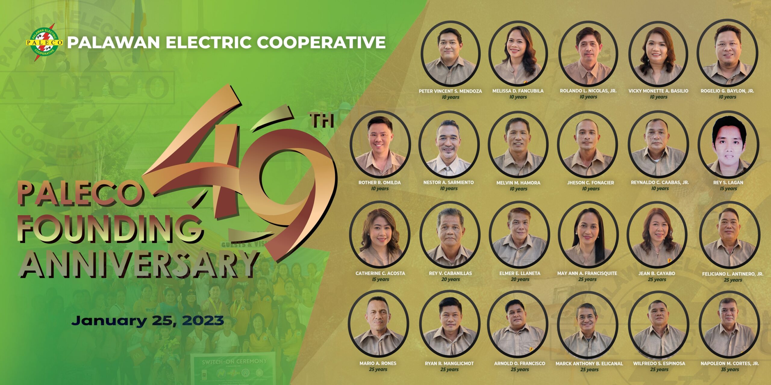 PALECO 49TH ANNIVERSARY AWARDEES