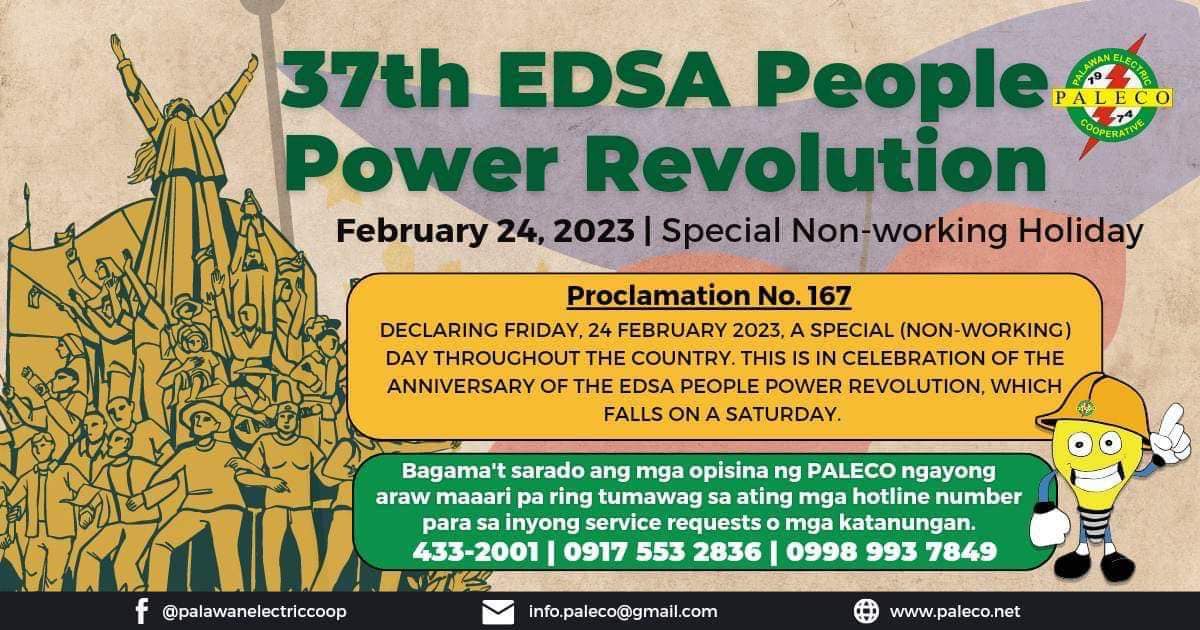 37TH EDSA PEOPLE POWER REVOLUTION
