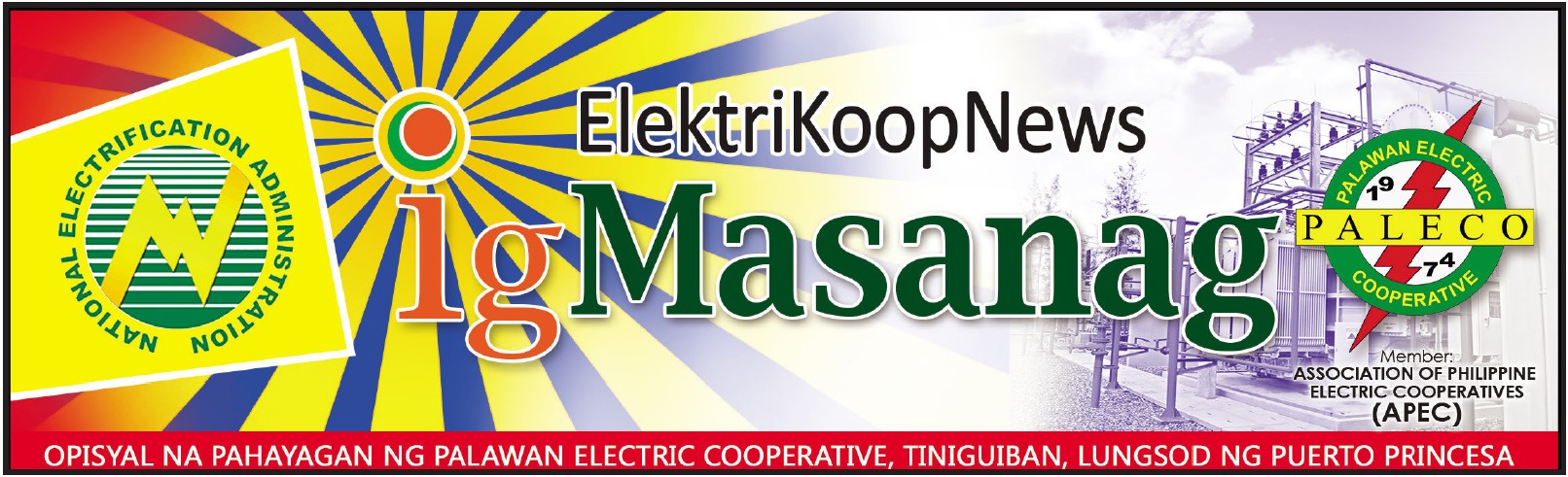 Palawan Electric Cooperative – PALECO ay palaguin, ito ay atin!