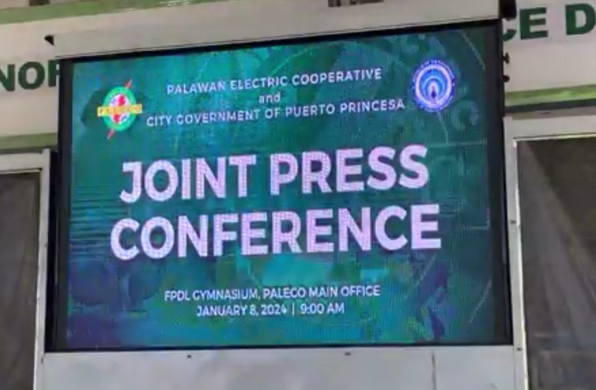 PALECO AND CITY GOVERNMENT OF PUERTO PRINCESA JOINT PRESS CONFERENCE