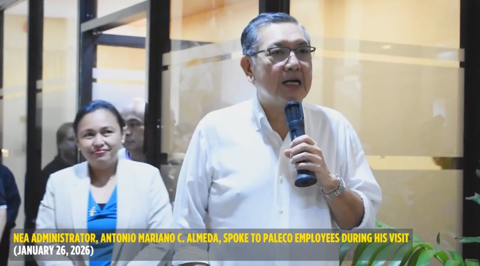 The management and staff of the PALECO warmly welcomed the arrival of ...